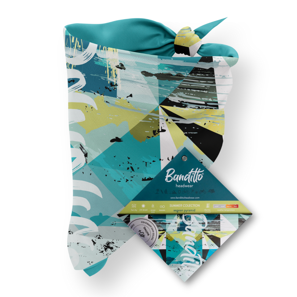AEGEAN PYRAMID BANDANA - Banditto Cool Prime бандана – Banditto Headwear